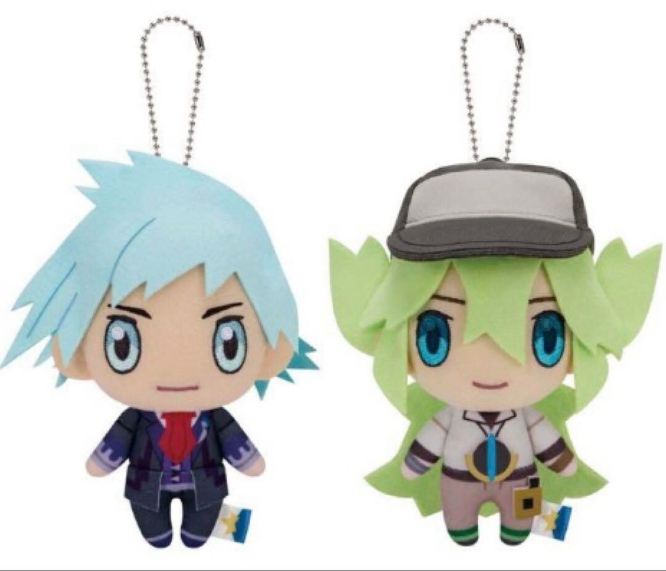 Pokemon Masters EX Trainer N Steven Stone Plush Toy Mascot Set of 2 ...