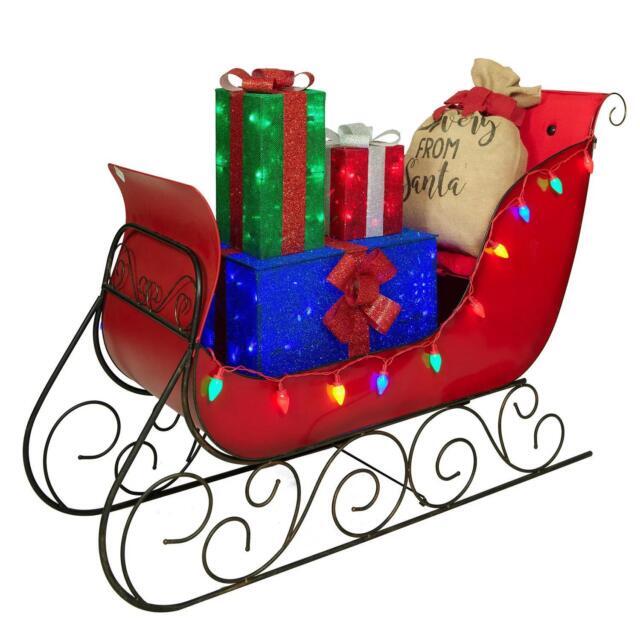 Member's Mark 54 in Pre-Lit Vintage Sleigh with Gift Boxes for sale ...