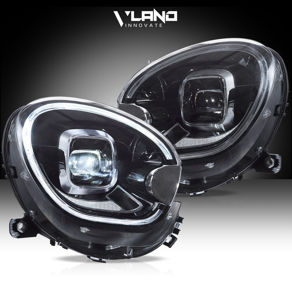 Pair VLAND LED Headlights For 2010-16 Mini Cooper Countryman R60 W ...