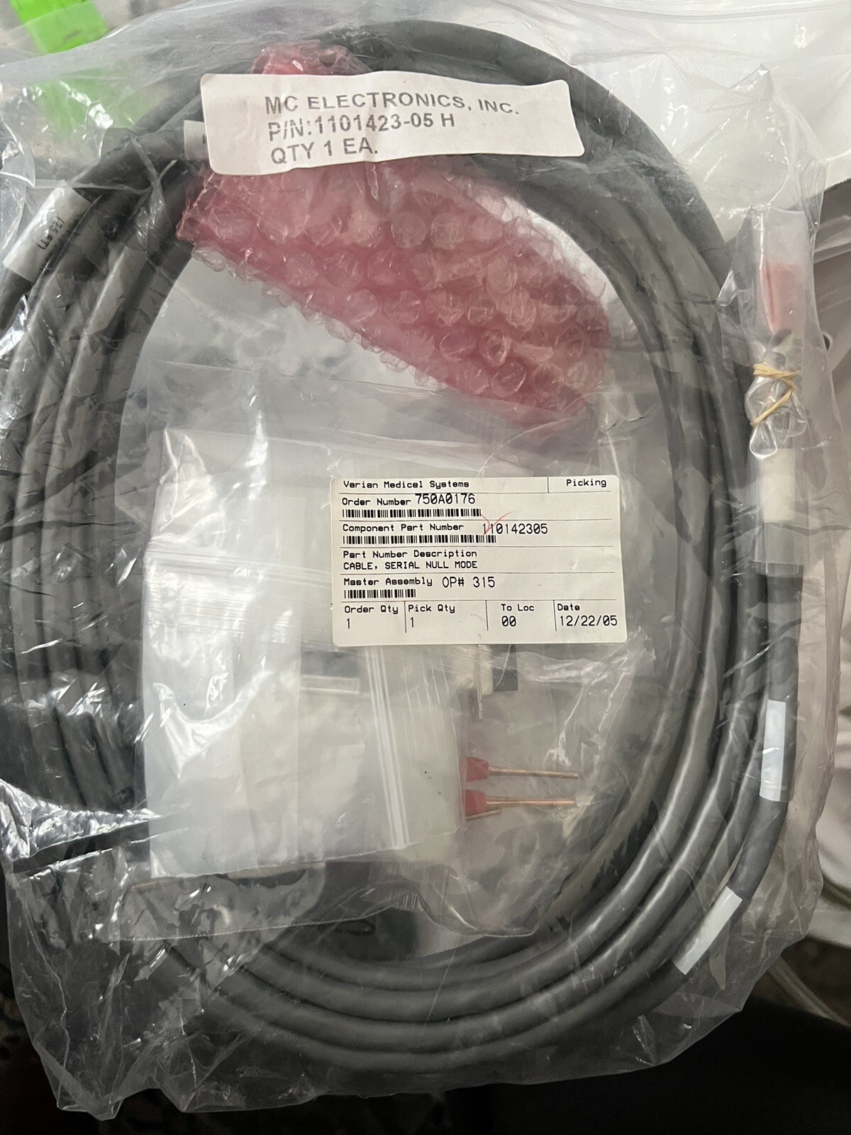 Varian cable, Serial Bull Mode 110142305 | eBay