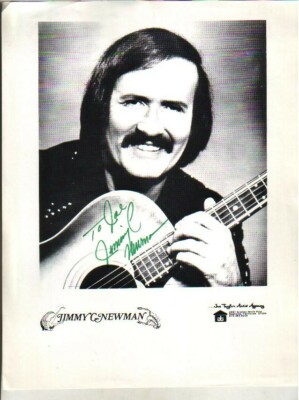 Jimmy C. Newman Autographed 8x10 Photo Popular Country Music Singer D ...