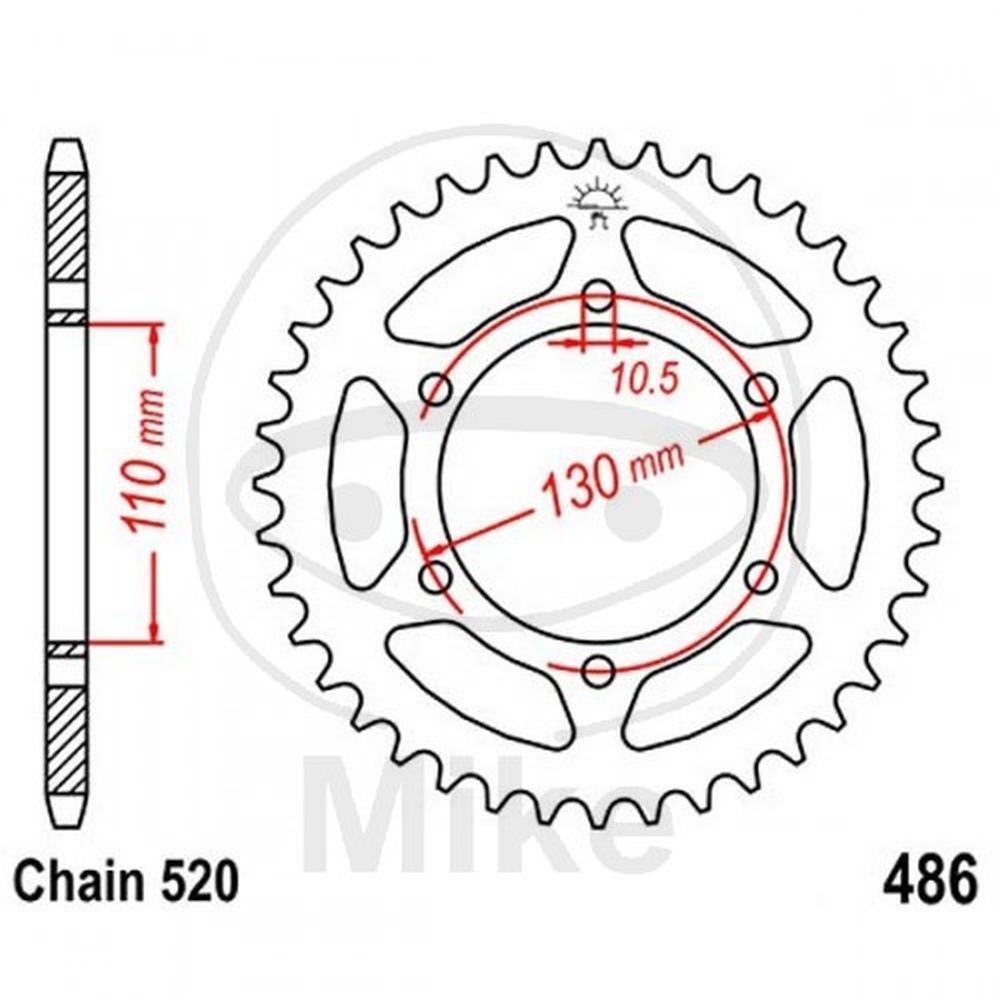CORONA Z47 520 NERA D.INT. 110 727.89.48 FOR YAMAHA 1000 YZF R1 2012 ...