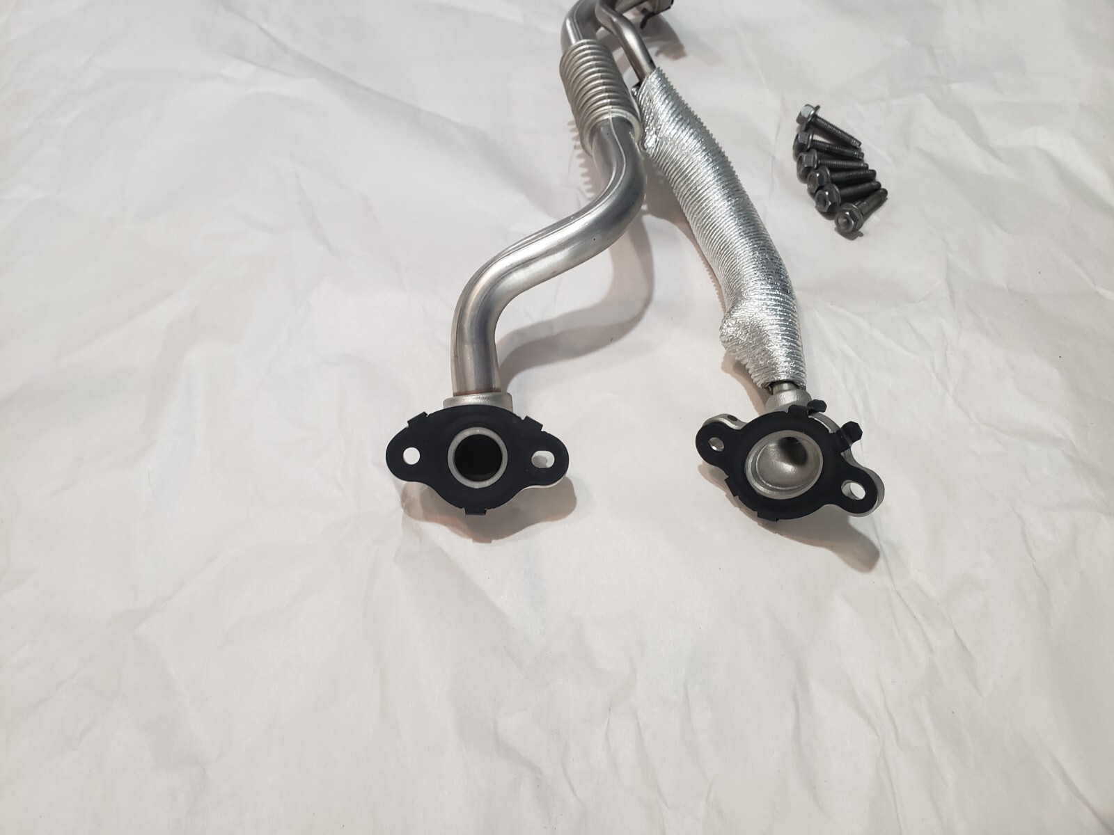 2019-2021 Genuine GM 2.7L Turbocharger Oil Feed Pipe W/ Bolts 6K MILES ...