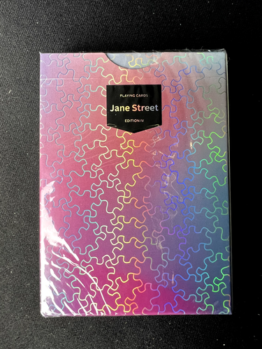 Jane Street Capital edition IV playing cards Hedge Fund Trading Merch ...