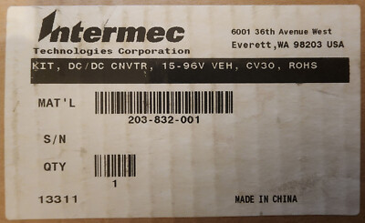Intermec Convertor Kit, DC/DC Converter, 15-96V per CV30 (203-832-001 ...