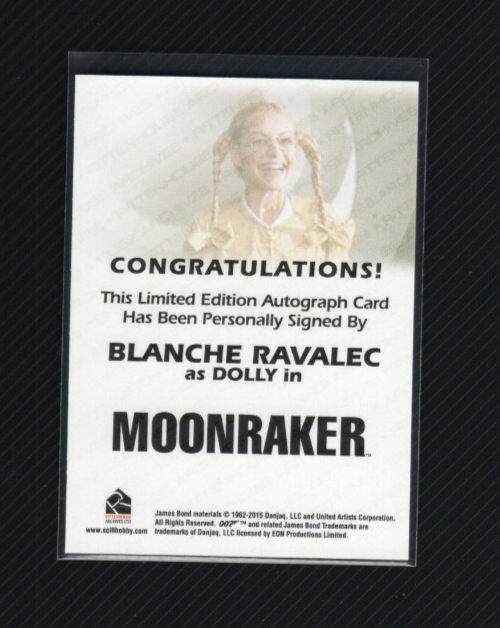 James Bond Archives 2016 Spectre Autograph Auto Blanche Ravalec as ...