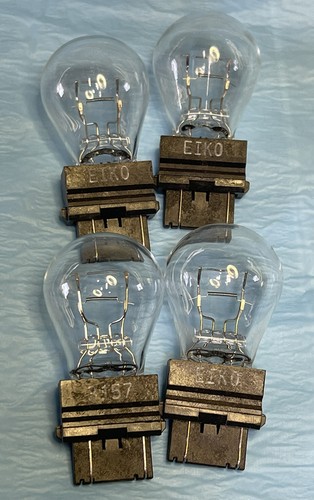 EIKO 3157 Certified Green Clear Tail Light Bulbs QTY OF 4 BULBS (23M3 ...