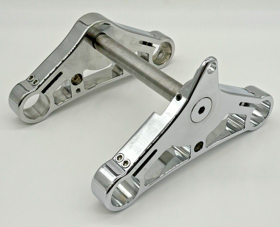 88-99 Harley FXR Sportster Dyna 39MM Mid-Glide Chrome Triple Tree Kit | USA-Made | Custom ...