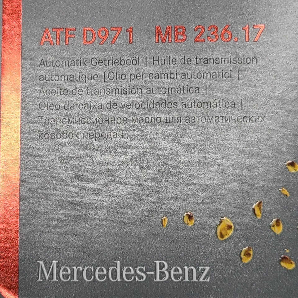 Mercedes Benz OEM Transmission Fluid 1 Liter Bottles A0029890603 MB 236 ...