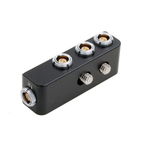 0B 2 pin Female 1 to 3 Power Splitter Cable Adapter Box for Battery ...