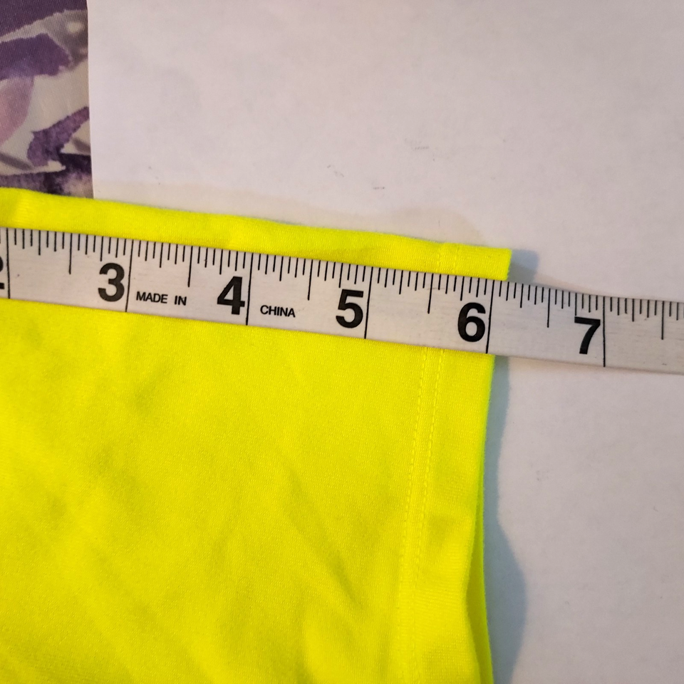 L.L. Bean Womans Size Small Neon Yellow Cycling Running Shirt Top Logo ...