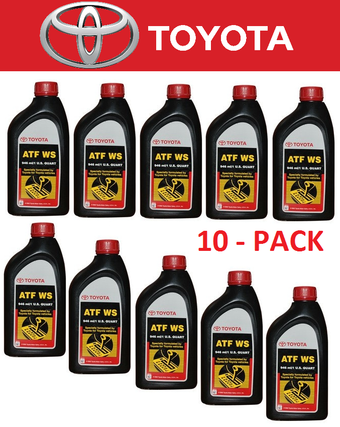 10-Quart GENUINE ATF WS Automatic Transmission Fluid ATFWS FOR TOYOTA ...