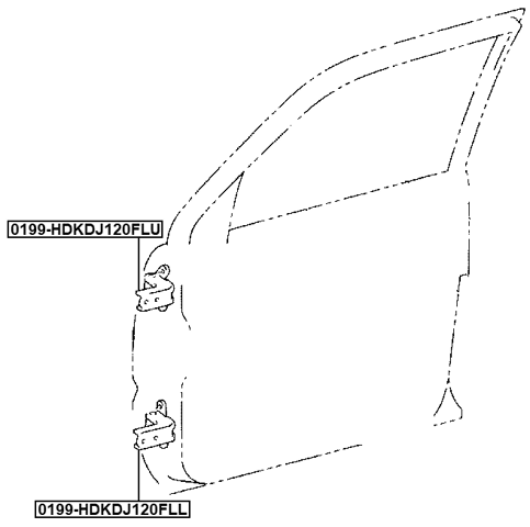 Front Left Door Upper Hinge Fits Toyota 6872035031 | eBay