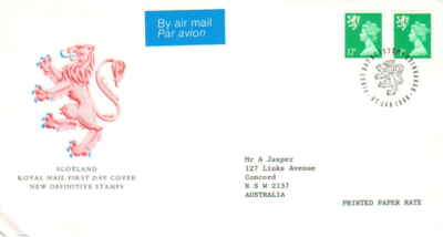 Great Britain Scott SMH18 Typewritten Address with small creases at ...