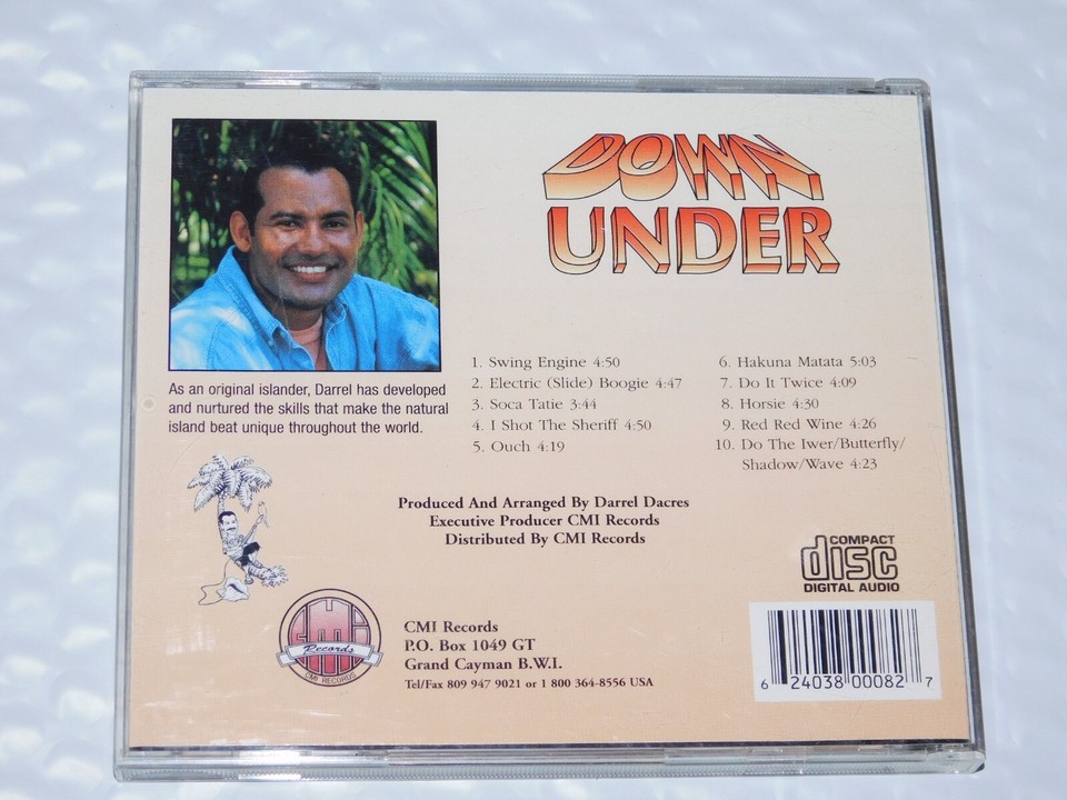Down Under * by Darrel Dacres CD CMI Records CD Free Sipping ...
