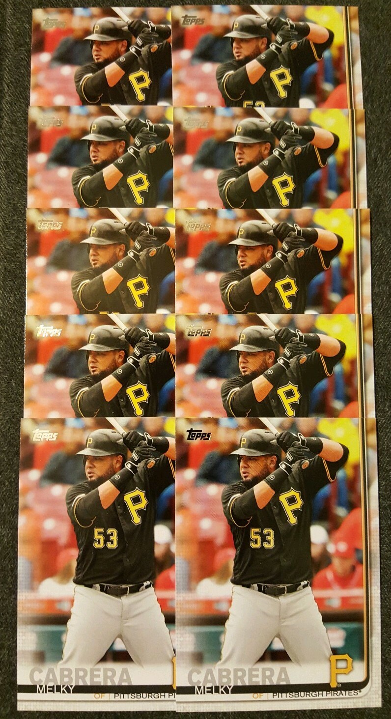(10) MELKY CABRERA 2019 TOPPS UPDATE SERIES BASEBALL LOT #US21 *PIRATES ...