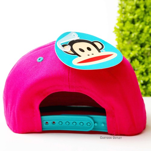 Paul Frank Hat Cap Snap Back Adult Pink Aqua Blue Monkey Embroidered ...