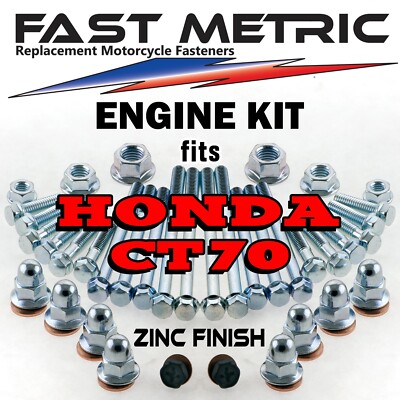 1969-1980 Honda CT70 Engine Rebuild Bolt Kit | FACTORY style ZINC ...