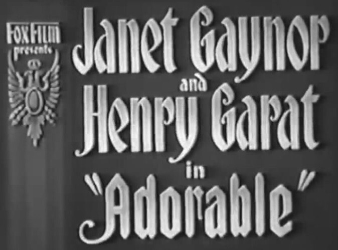 Adorable DVD - Janet Gaynor dir. Dieterle Vintage pre-Code Musical ...