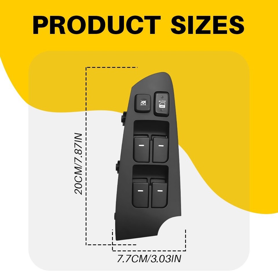 Front Door Power Window Switch Driver Side FOR 2010 2011 2012 2013 Kia ...