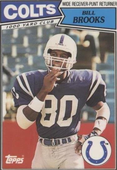 1987 Topps United Kingdom American Football - Bill Brooks #74 (RC) for ...