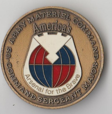 Army Materiel Command CSM Challenge Coin 1.5 "DIA | eBay