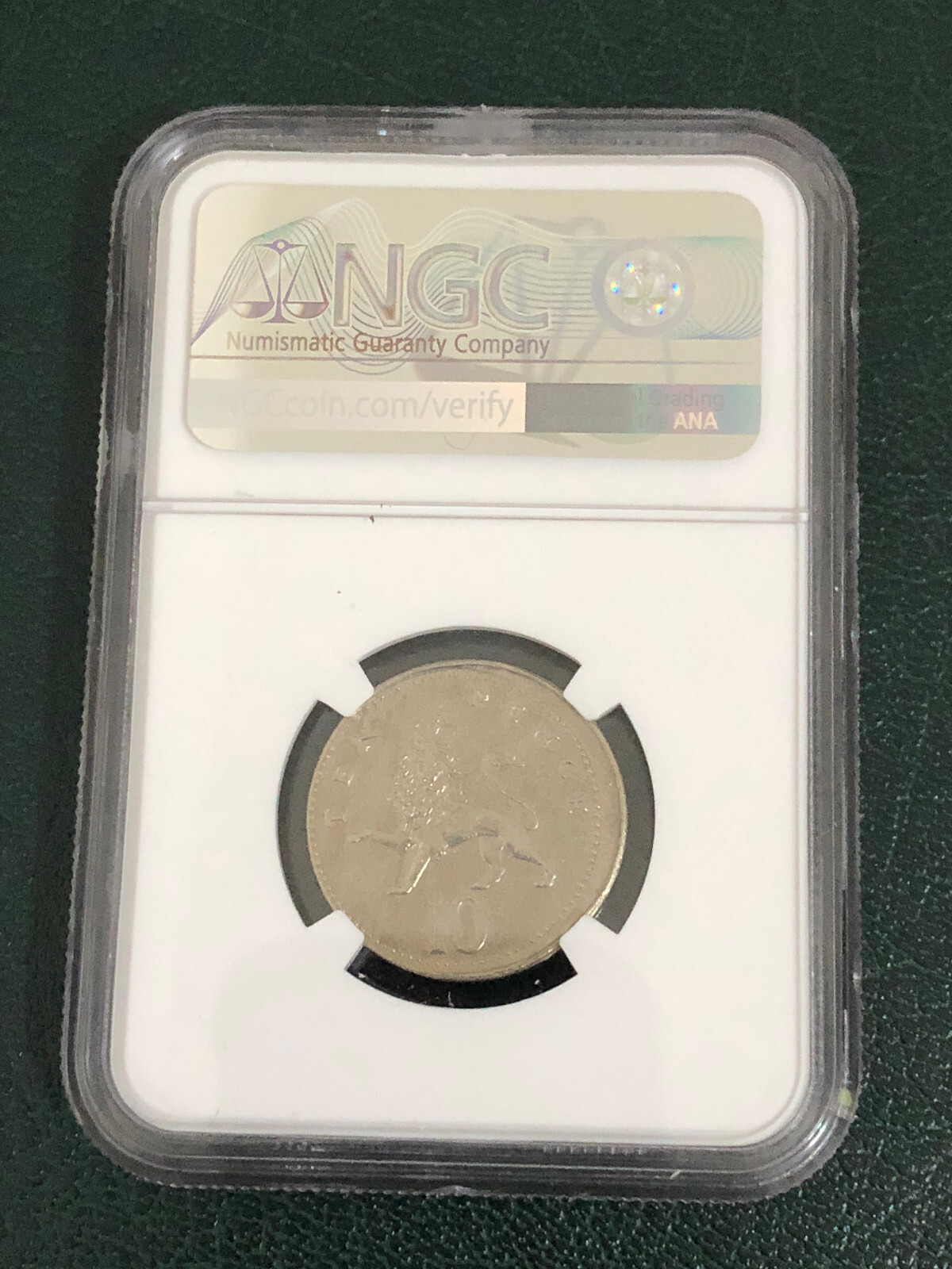 1992 10p Ten Pence Coin, Mint Error, BROADSTRUCK - ROYAL MINT ERROR ...