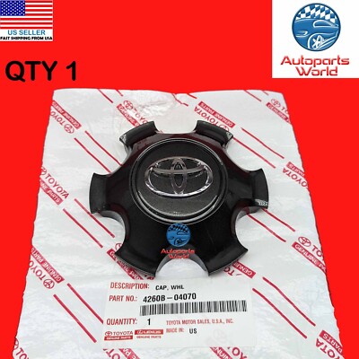 GENUINE OEM TOYOTA 16-19 TACOMA CHARCOAL 18” WHEEL CENTER HUB CAP 4260B ...