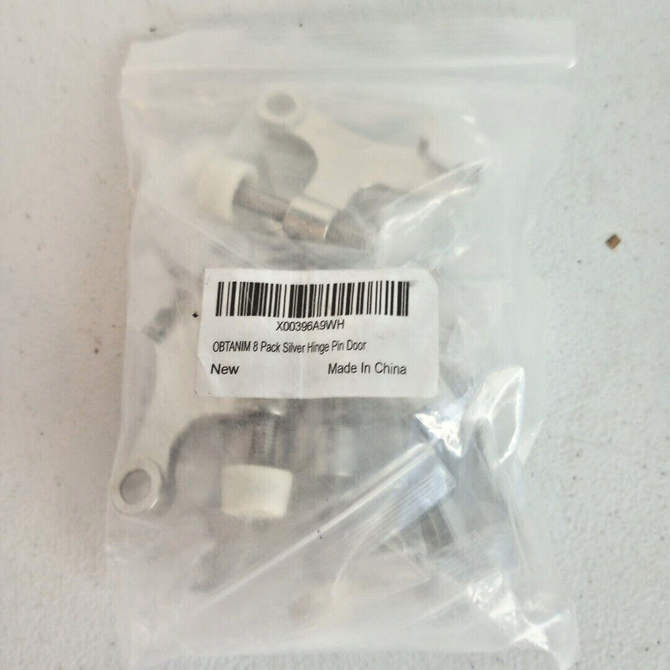 New 8 Pack Hinge Pin Satin Nickel Door Stopper Adjustable Deluxe Heavy ...