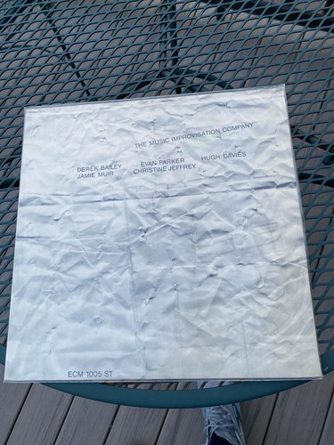 music improvisation company LP - Derek Bailey, Jamie Muir - ECM 1005 ST ...
