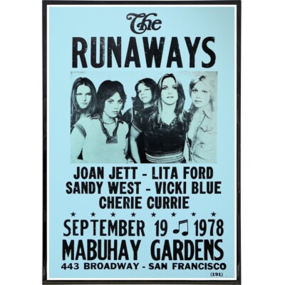 The Runaways , concert poster 13"x19" FREE DOMESTC SHIPPING(5519) | eBay