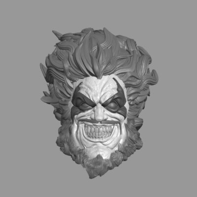 The Main Man Lobo v1 custom head for 4" 6" 7" 12" DC Comics action ...