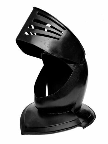 VIKING ANCIENT WARRIOR BATTLE HELMET IN BLACK FINISH WITH OPENABLE FACE ...