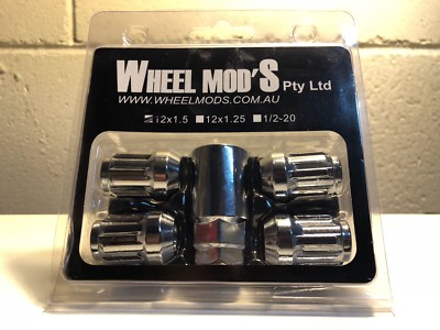 Anti Theft Tapered Chrome Wheel LOCK Nuts 12x1.5 fits HYUNDAI TUCSON | eBay