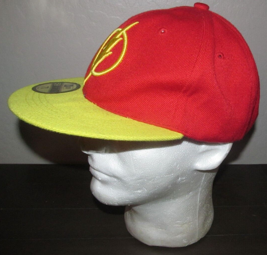 The Flash Cap Hat Six Flags Grand Prairie, TX DC Comics Red & Yellow ...