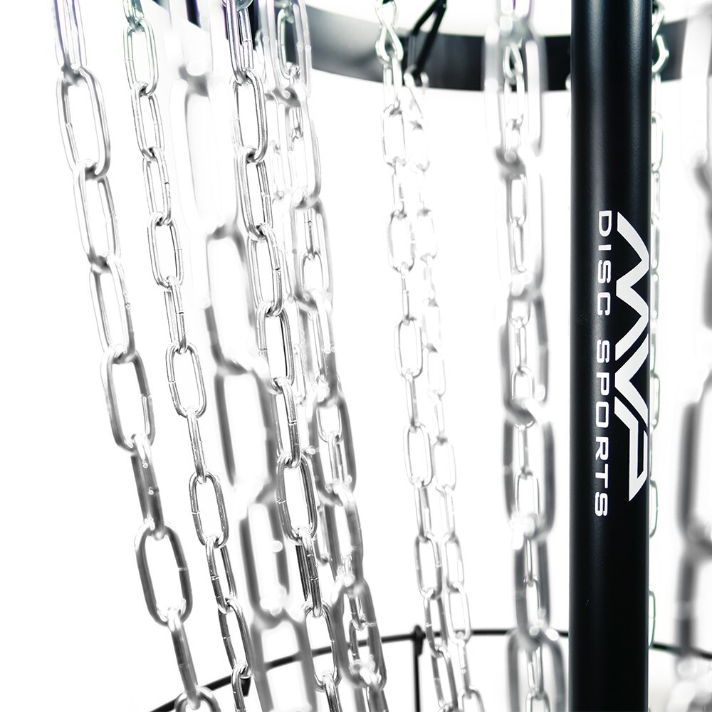 MVP Disc Sports Black Hole Pro HD 24-Chain Portable Disc Golf Basket ...