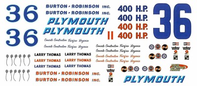 Plastic Performance Products #36 Burton-Robinson 1964 Larry Thomas 1/25 ...