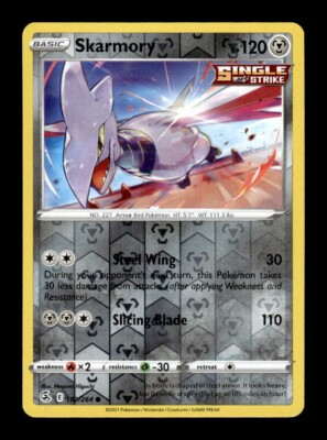Pokemon Fusion Strike SKARMORY 182/264 Reverse Holo | eBay