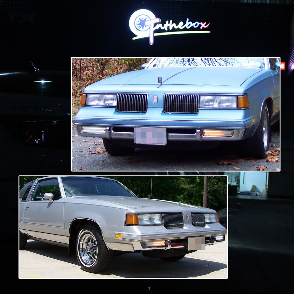 Clear Switchback LED DRL Turn Signal Lights For 81-88 Oldsmobile ...