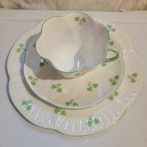SHELLEY Vintage English Bone China Teacup and Saucer Set Trio ...