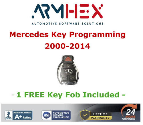 Mercedes-Benz (1) Key + Key Programming | Add Key or All Keys Lost ...