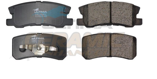 4Pcs Ultima Rear Disc Brake Pads for Mitsubishi Pajero NM NP NS NT NW ...