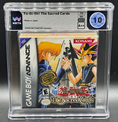 Yu-Gi-Oh Sacred Cards Nintendo Game Boy Advance GBA Sealed New WATA 10 ...