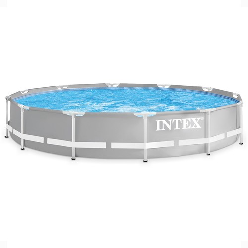 Intex 12ft x 30in Prism Metal Frame Above Ground Pool (No Pump) (For ...