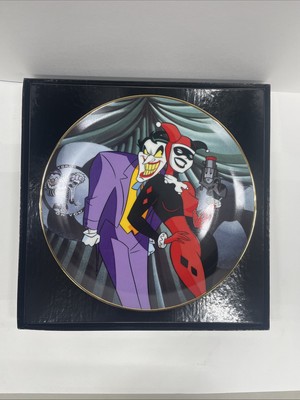 Warner Bros Gallery Collectors Edition Plate Joker Harley 1994 BATMAN ...