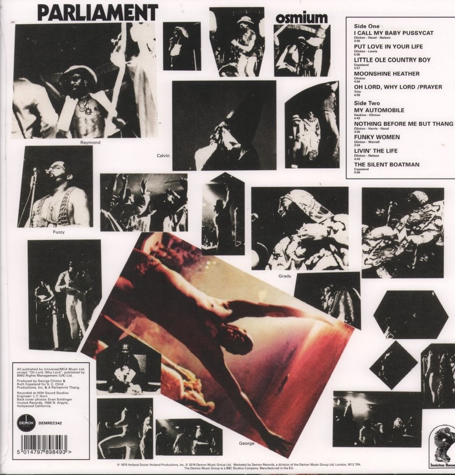 Parliament Osmium LP vinyl UK Demon 2019 180g vinyl reissue of the 1970 ...