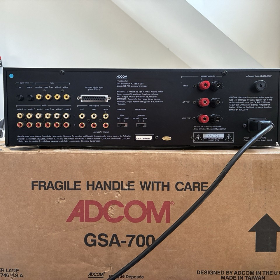Adcom GTP-700 Home Theater Preamplifier Tuner -- Original REMOTE ...