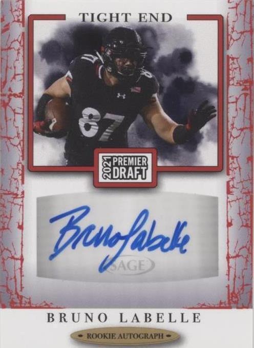 2021 Sage Premier Draft - Autographs Bruno Labelle #A151 Red (AU, RC ...