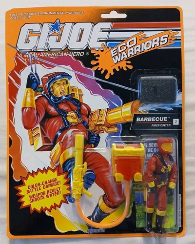 GI JOE Eco-Warriors BARBECUE Firefighter 1991 NEW | eBay