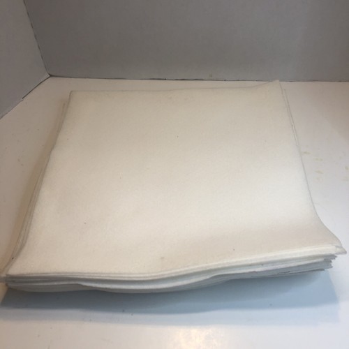 20 Squares Heavy Interfacing Stiffener White Polyester Cotton 12.5 ...